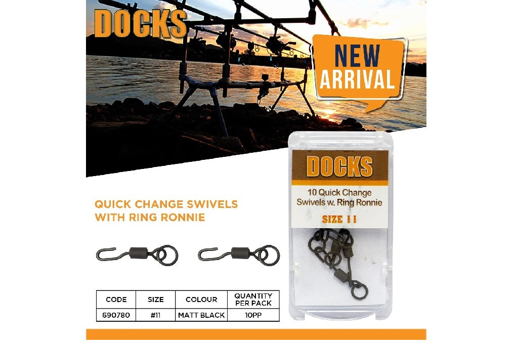 Docks Q/Change Ring Swivel Ronnie – Total Fishing