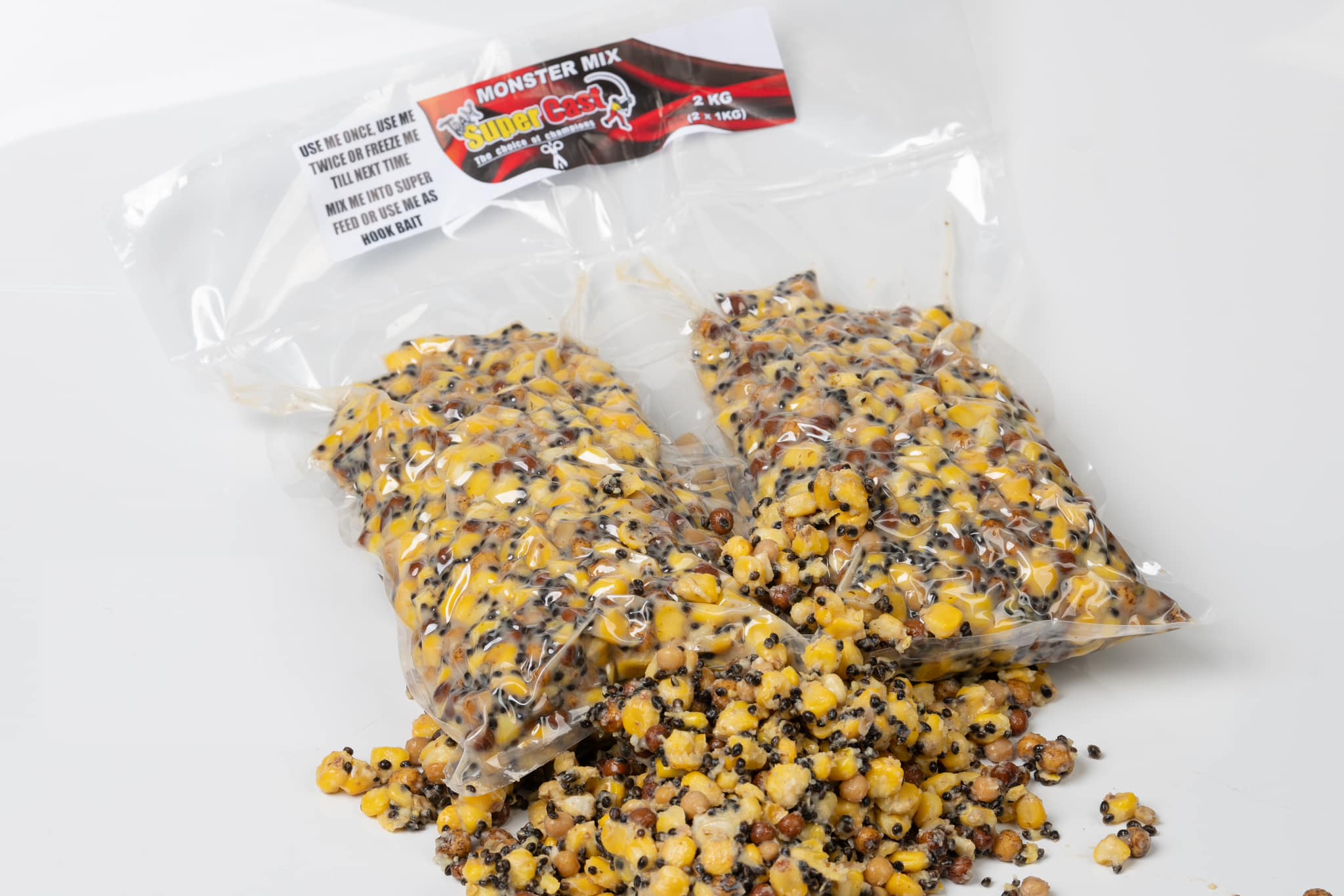 Super Cast Monster Mix 2kg (2x1kg) Vacuum – Total Fishing